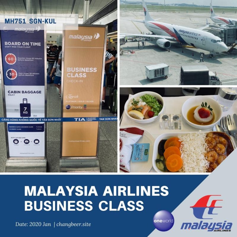 JGC修行開幕戦。マレーシア航空小型旅客機でクアラルンプール へ寄り道飛行(B737-800/MH751)